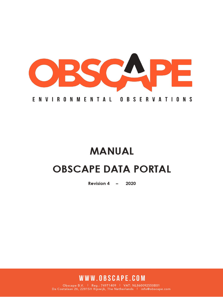 Obscape DataPortal Manual v4 | PDF | Global Positioning System | Compass