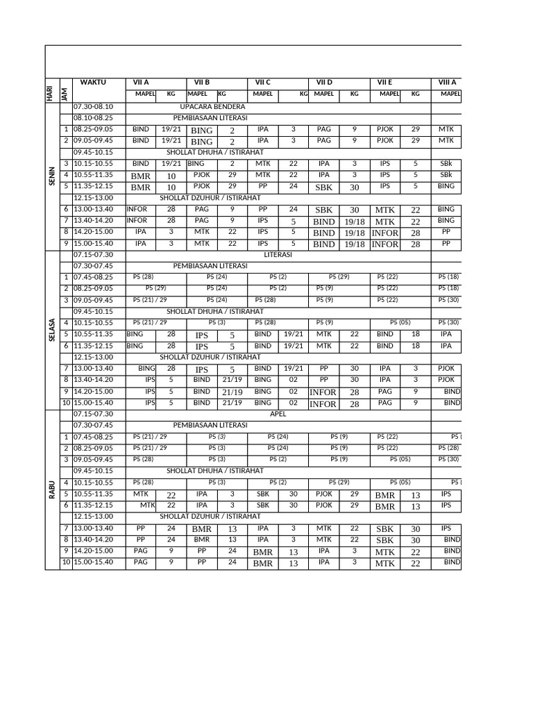 Roster Tp 2024-2025 Ok | PDF