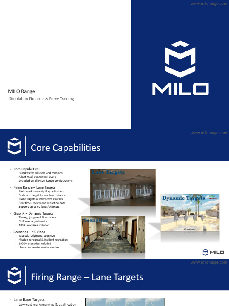 MILO Range Presentation | PDF | Projectile Weapons | Firearms