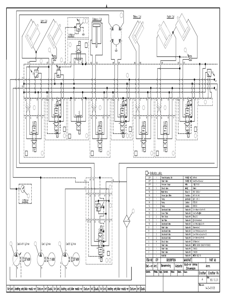 Hydraulic Diagram (Roundo PS 600) | PDF
