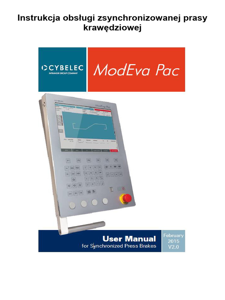 Instrukcja Obslugi Cybelec ModEva Pac | PDF