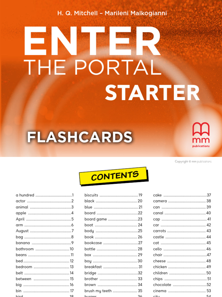 Enter the Portal Starter Flashcards | PDF | Cuisine | Foods