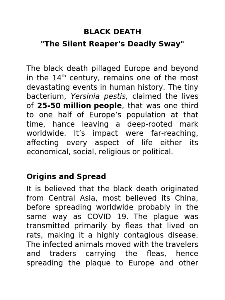 Black Death | PDF
