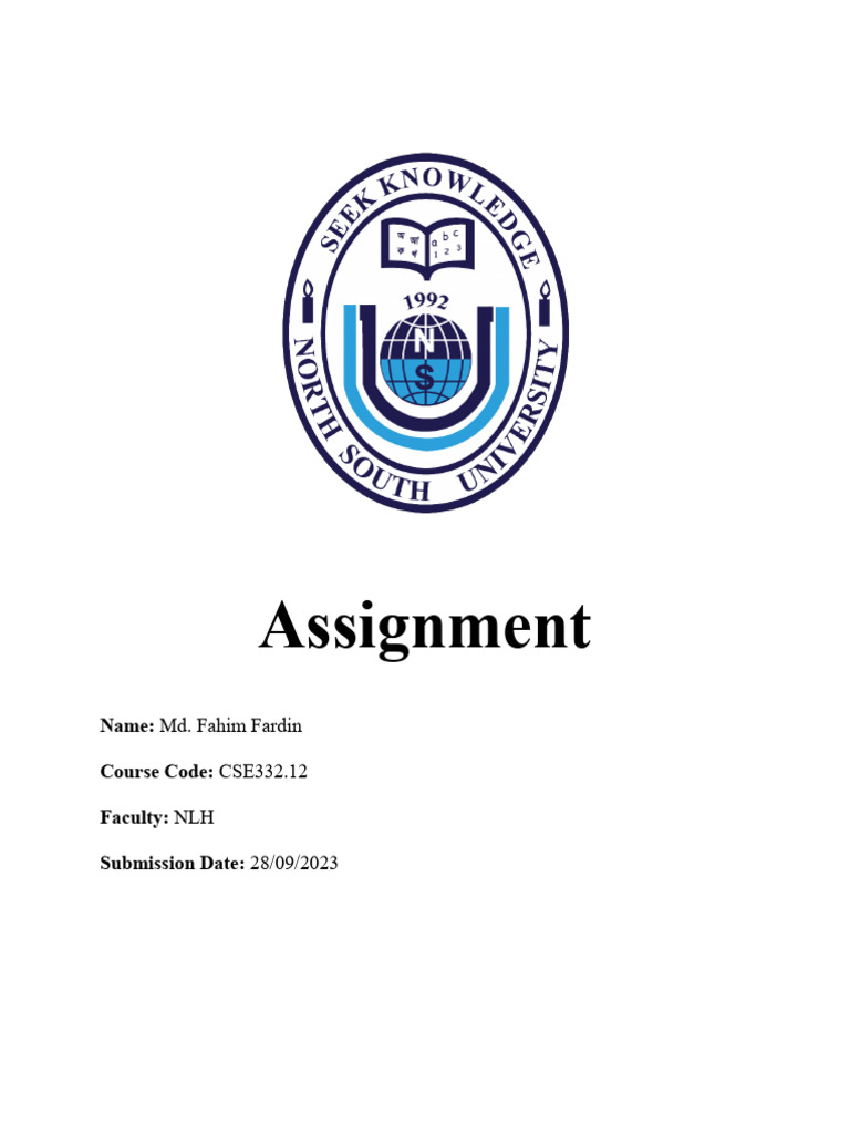 Assignment 332 | PDF