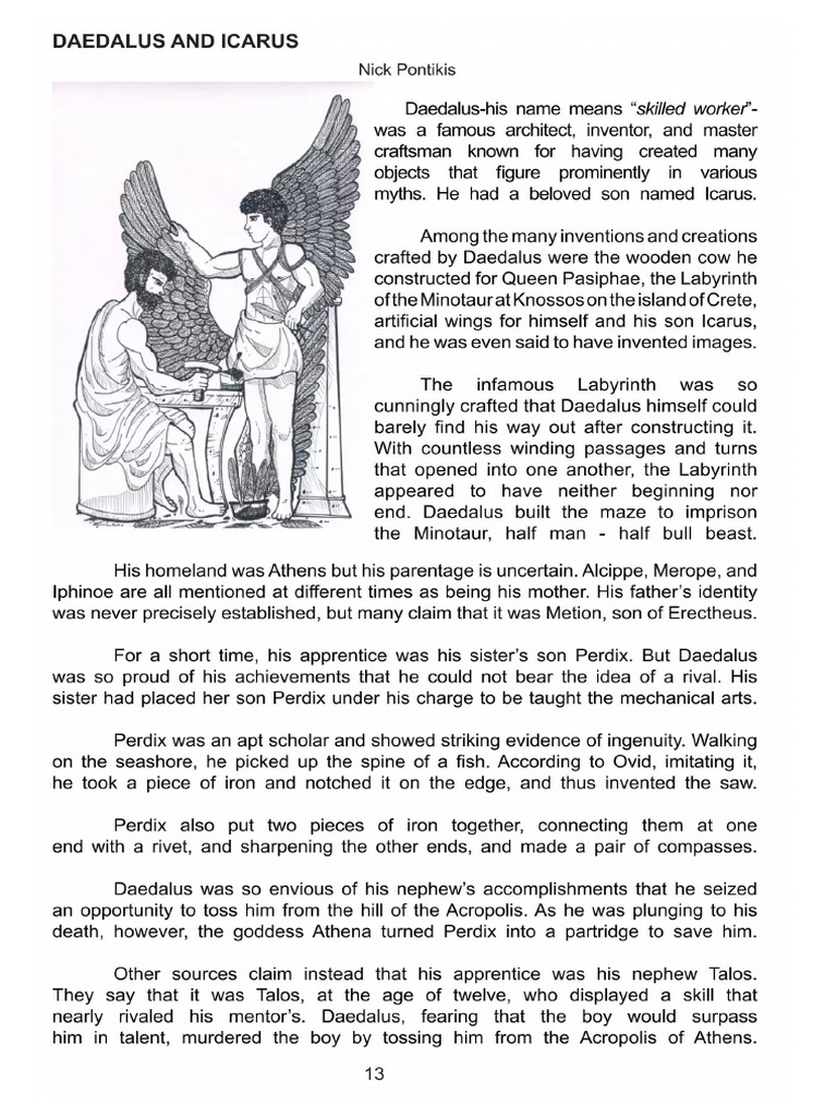 Daedalus and Icarus | PDF