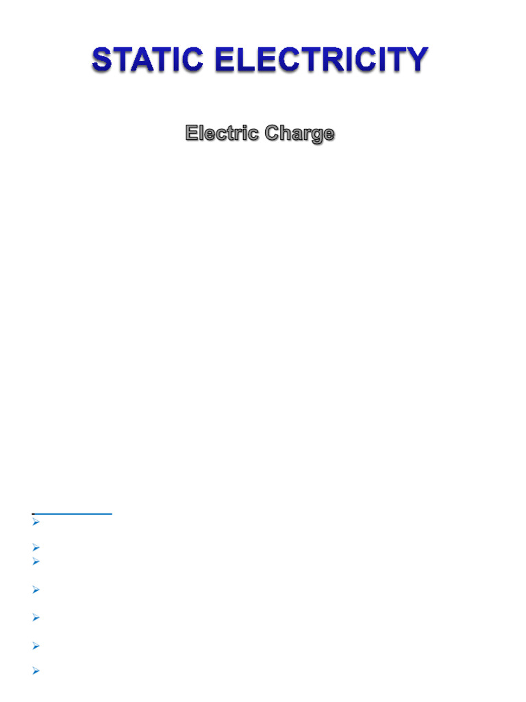 Electric Charge | PDF | Electric Charge | Electricity