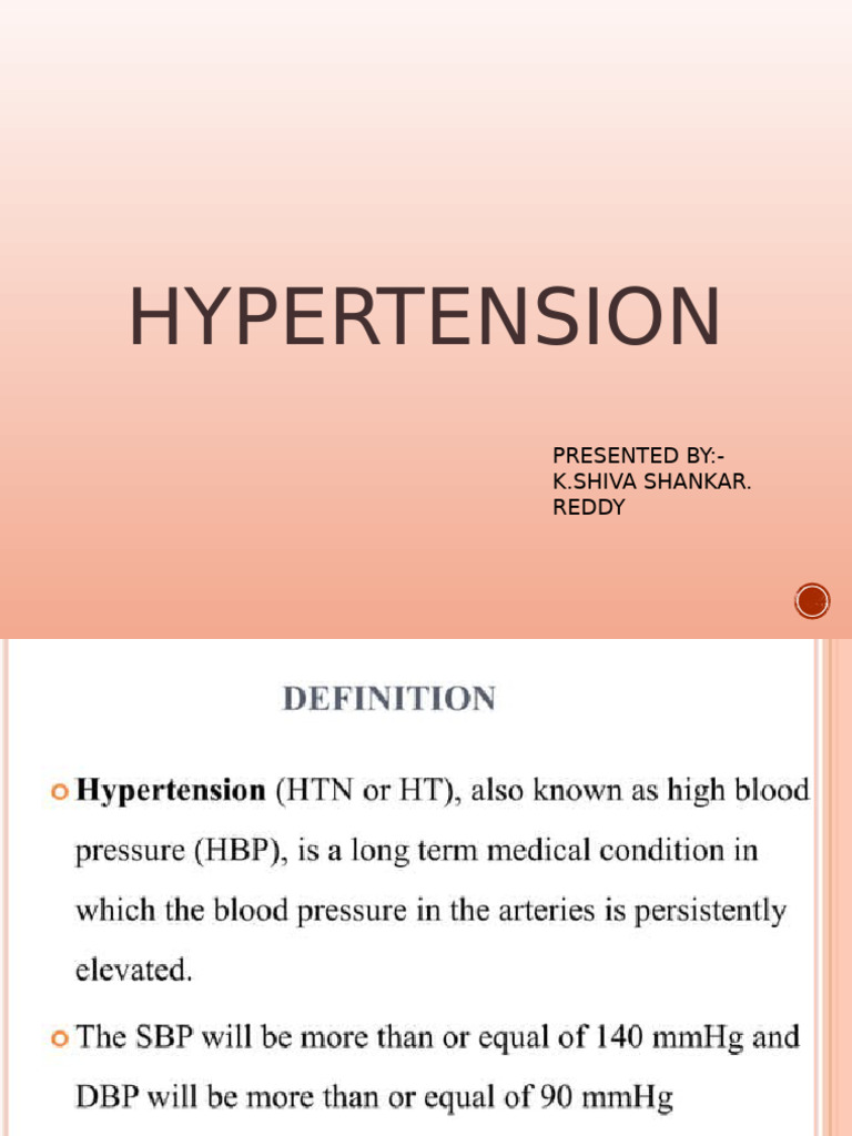 Hypertension | PDF