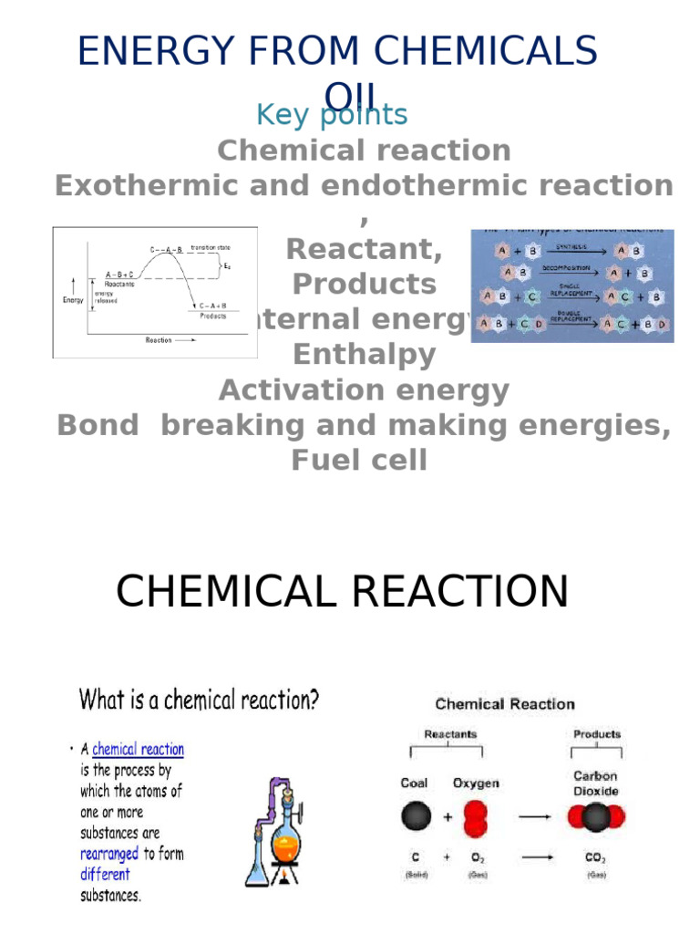 Energy From Chemicals | PDF | Chemical Reactions | Chemical Substances