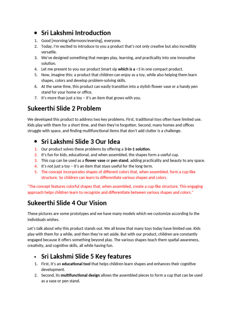 Presentation yokka matter | PDF | Toys | Cognition