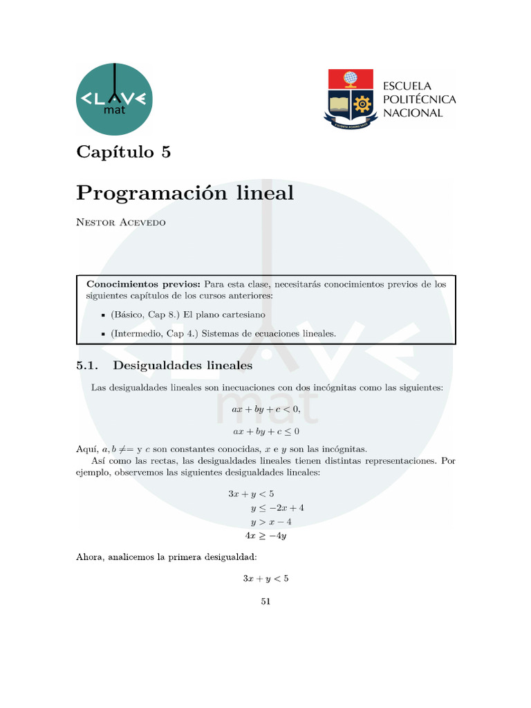 5 Programacion Lineal | PDF