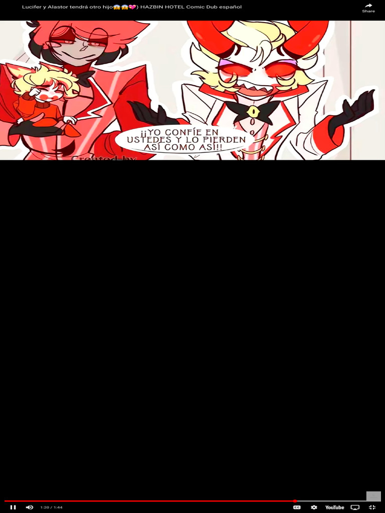 Lucifer y Alastor Tendrá Otro Hijo???) HAZBIN HOTEL Comic Dub Español ...