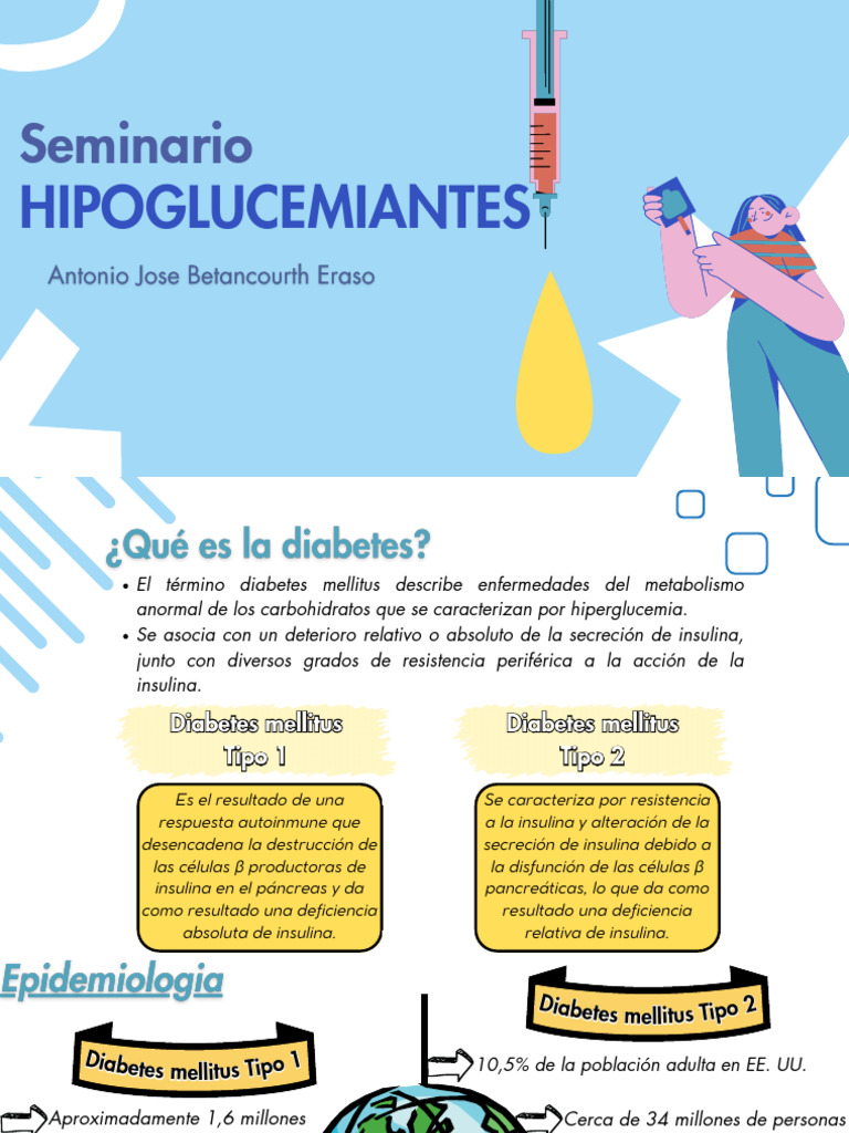 Hipoglicemiantes | PDF | Diabetes | Insulina