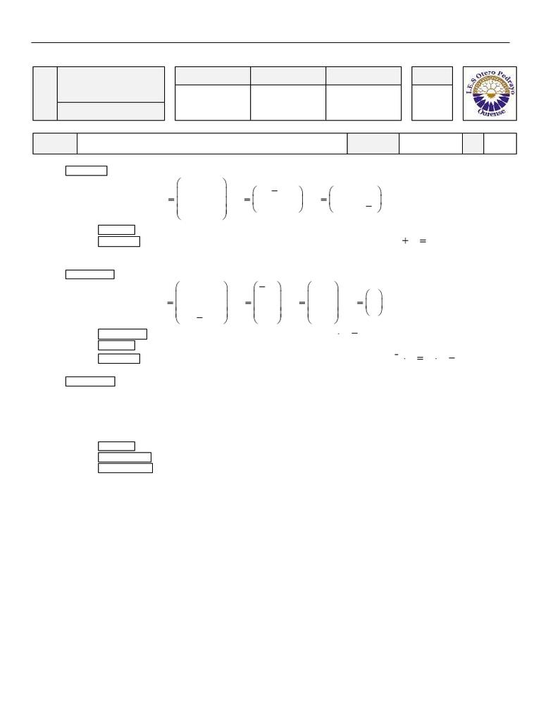Exame Mat CCSS Ii 2223 - Repesca - 1 Avaliación | PDF