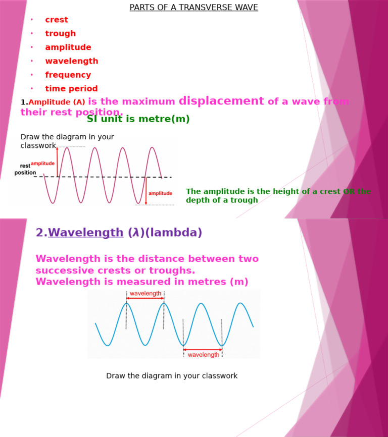Transverse Wave Parts Explained | PDF
