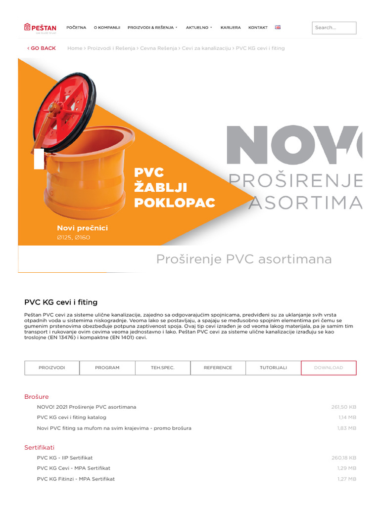 PVC KG Cevi I Fiting - Peštan | PDF