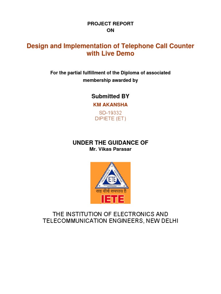 Telephone Call Counter | Download Free PDF | Telephone Call | Telephone