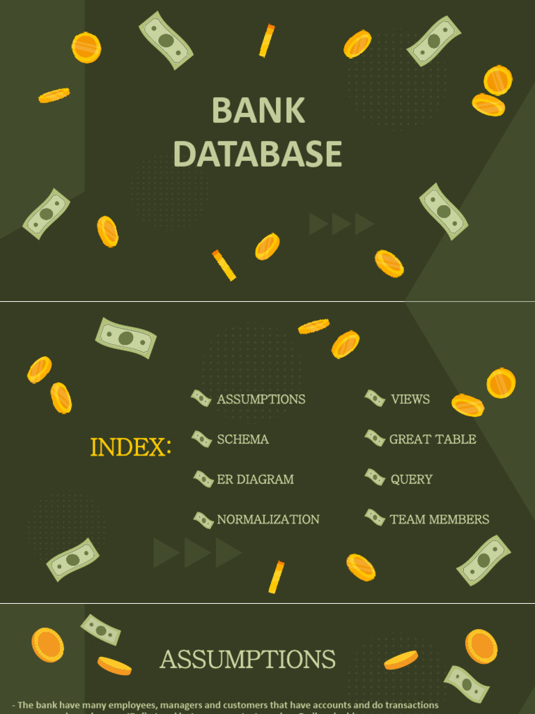 Bank Database Design Guide | PDF