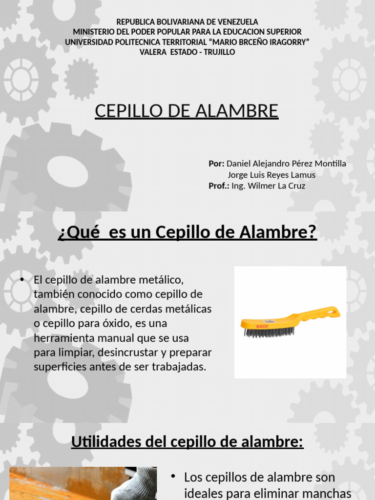 Presentacion Daniel y Jorge | PDF | Perforar | Cable