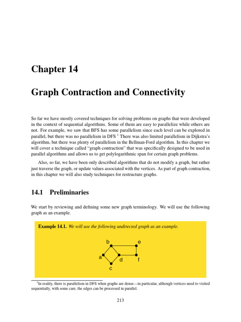Graph Contraction and Connectivity | PDF | Vertex (Graph Theory ...