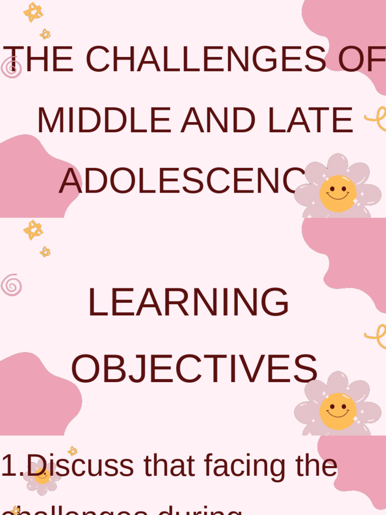 MODULE 4 - The Challenges of Middle and Late Adolescence | PDF ...