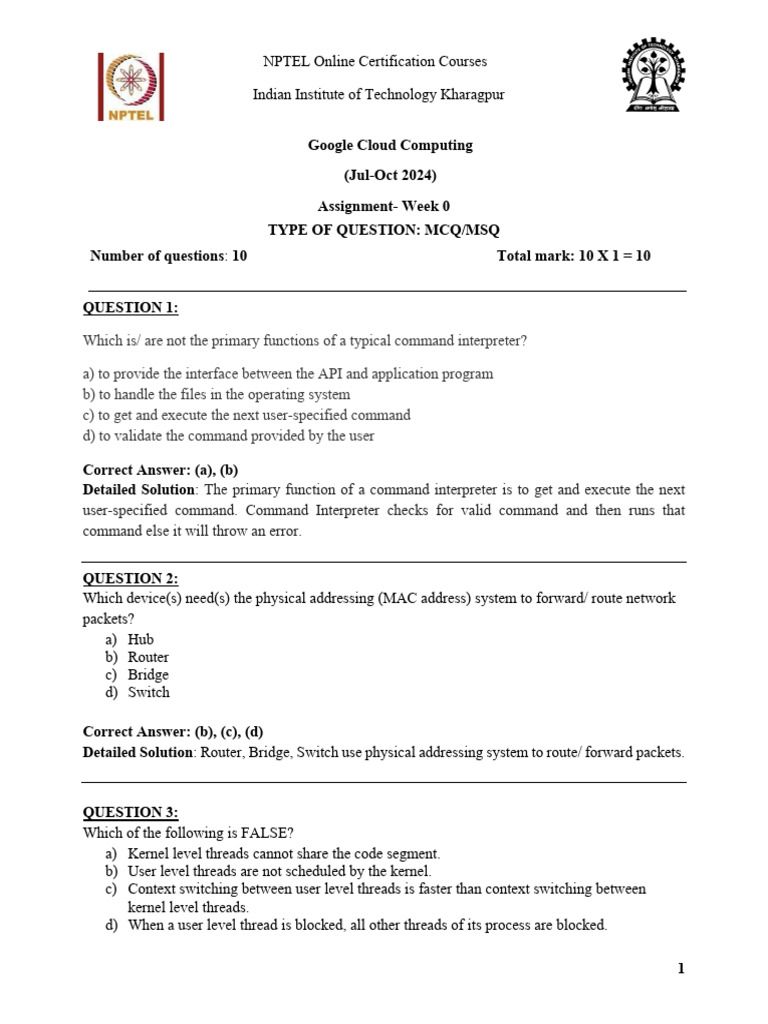 NPTEL Cloud | PDF | Internet Protocol Suite | Computer Network