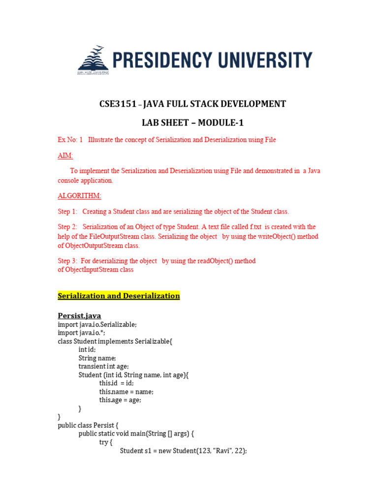 Lab Sheet - Module 1 - Record_writing | PDF | Databases | Sql