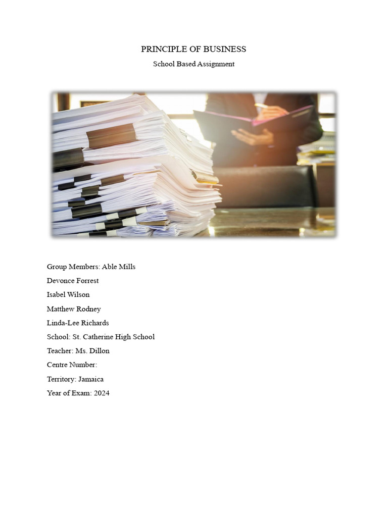 PRINCIPLE OF BUSINESS SBA 1-1 | PDF | Quantitative Research ...