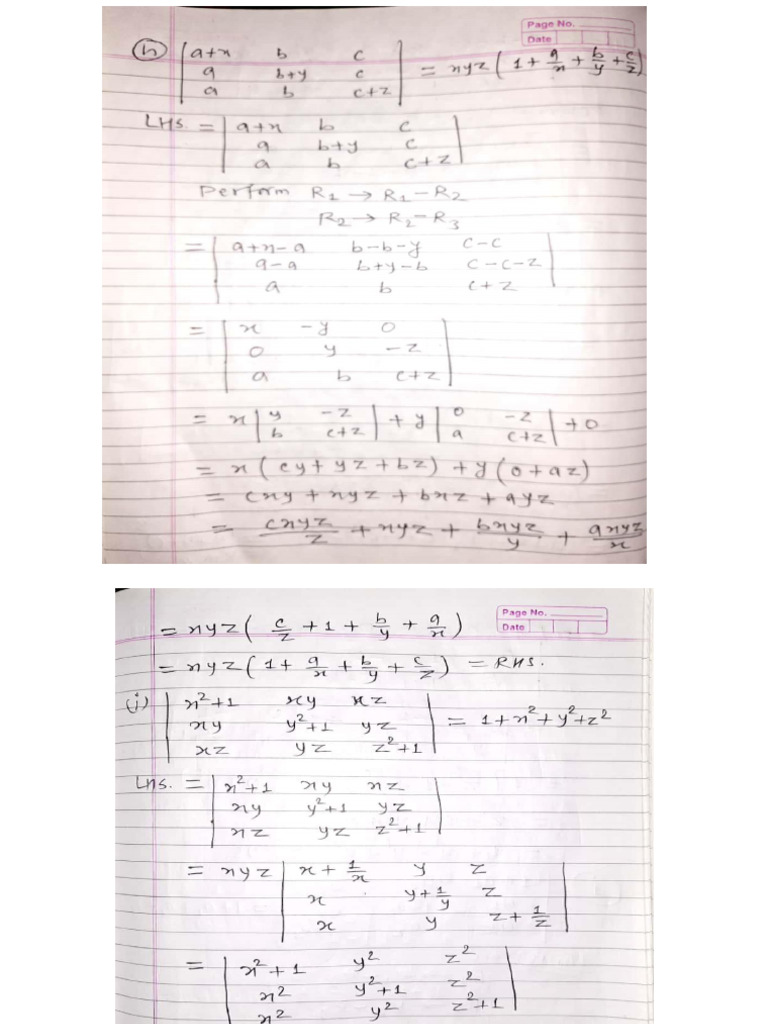 XI Determinant-3 | PDF