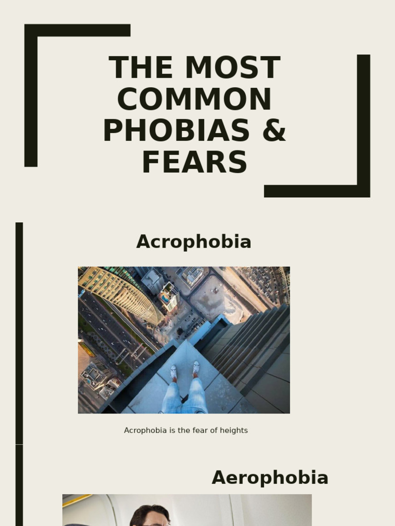 The Most Common Phobias & Fears | PDF | Young Adult