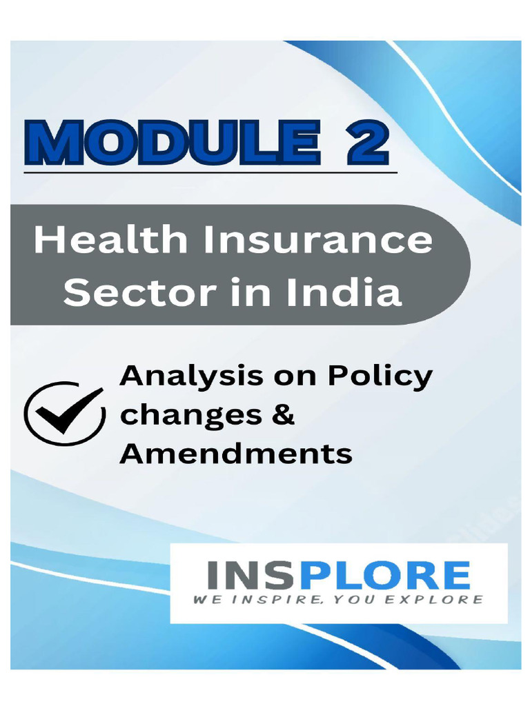 Health Insurance - Policy Changes & Amendments in Recent Years | PDF ...