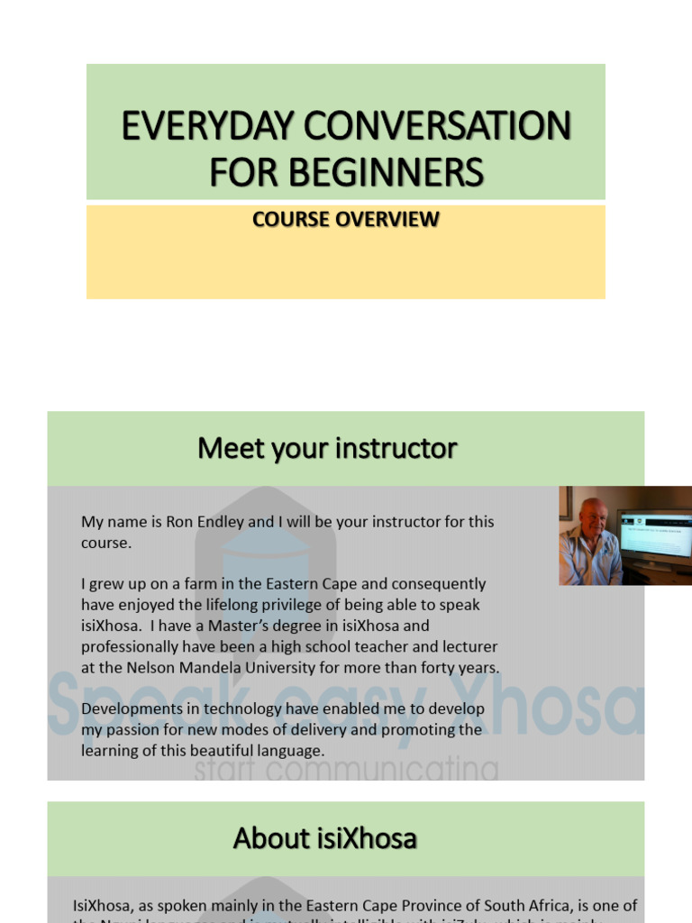 Overview Beginners | PDF | Human Communication | Linguistics