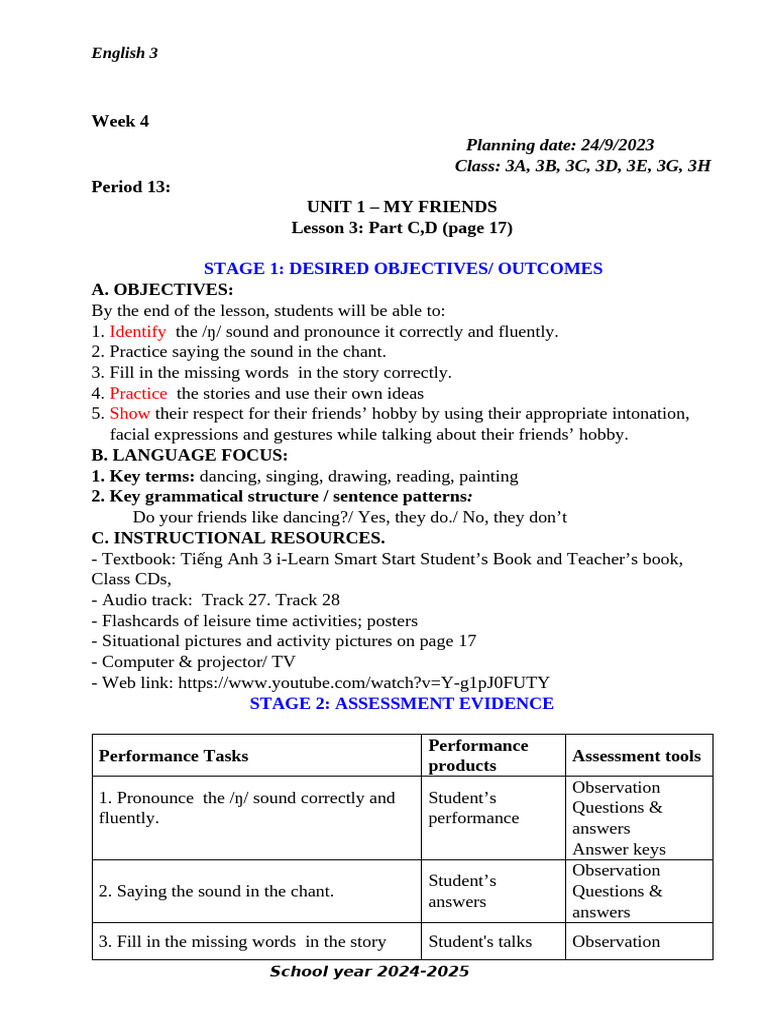 E3 - Week 4 | PDF | Question | Vocabulary