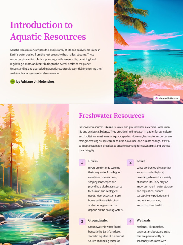 Understanding Aquatic Resources | PDF | Coast | Wetland