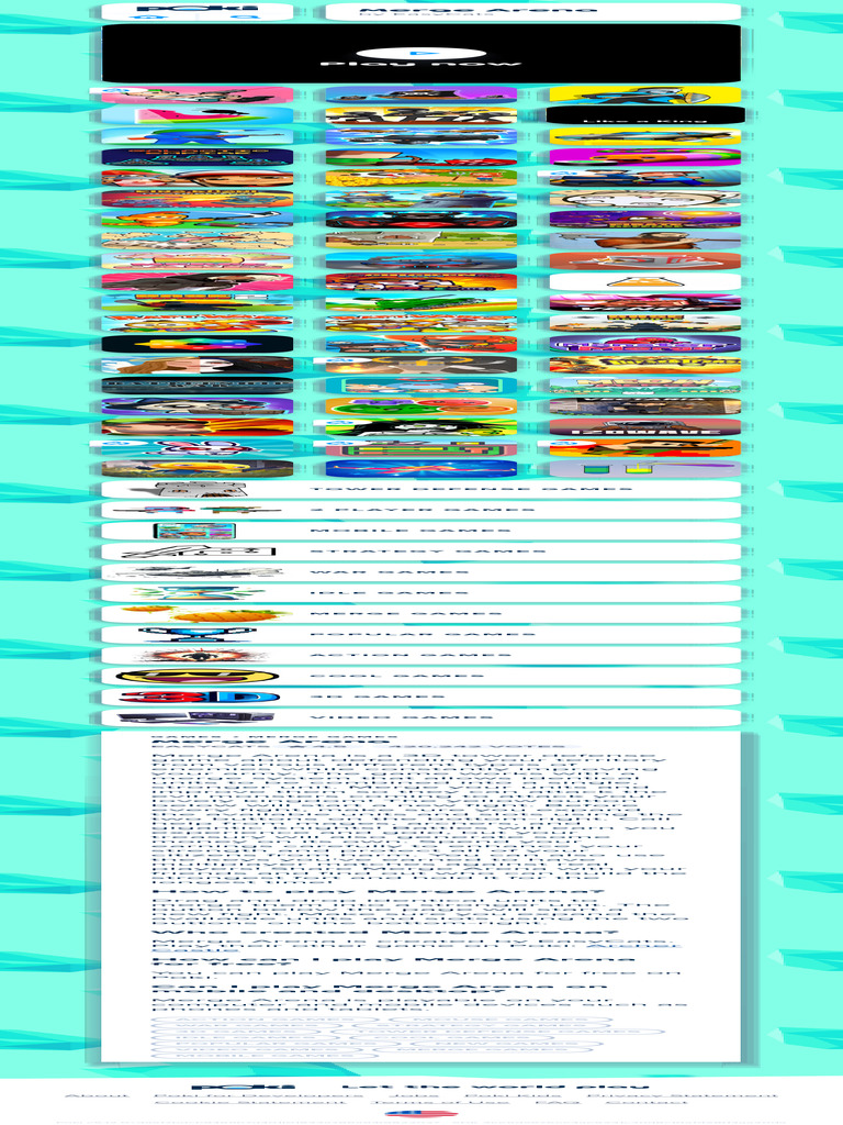 MERGE ARENA - Play Online for Free! Poki | PDF | Video Game Gameplay