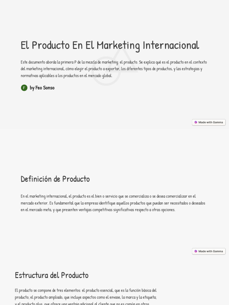 El Producto en El Marketing Internacional | PDF | Producto (Negocio) | Marketing