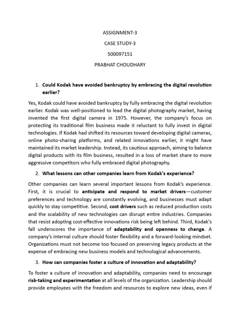 Assignment-3 Exp1892024-C3 500097151prabhatchoudhary | PDF | Innovation ...