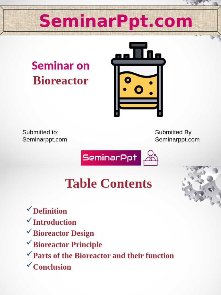 Bio Reactor | PDF | Chemistry | Chemical Engineering