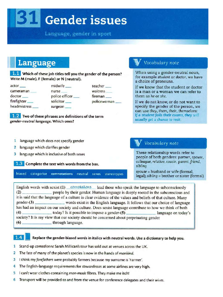 31 GENDER ISSUES | PDF