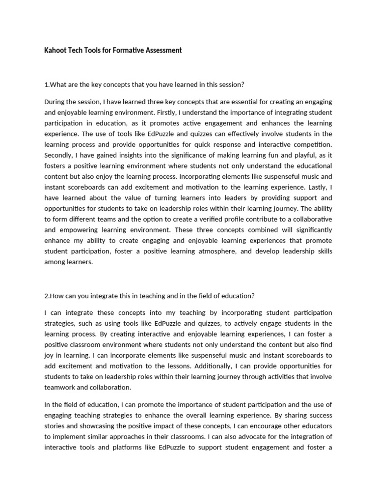 Kahoot Tech Too-WPS Office | PDF | Learning | Behavior Modification