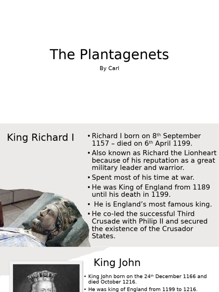 The Plantagenets Final Final | PDF