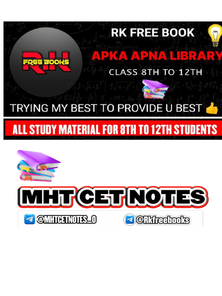 11th and 12th Formula Physics (MHT CET) Mukesh Sir AK | PDF