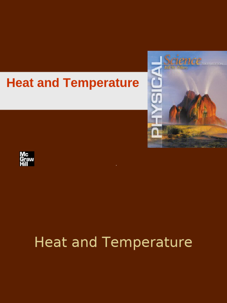 Lecture 4b - Heat and Temperature | PDF | Temperature | Heat