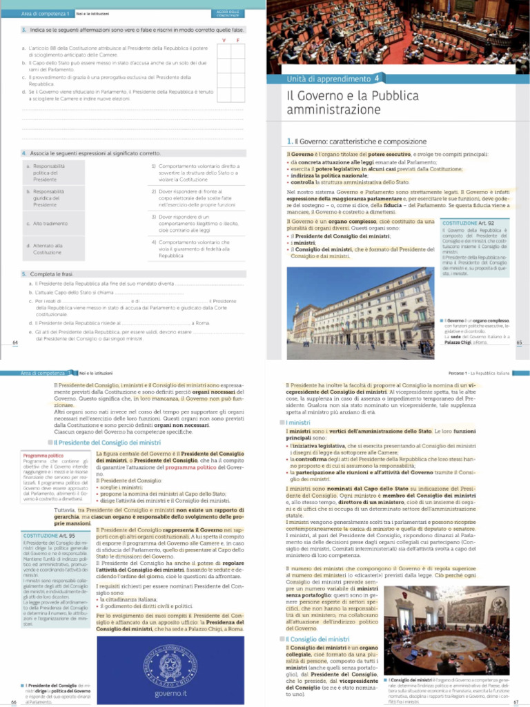 Unità - 4 Il Governo | PDF