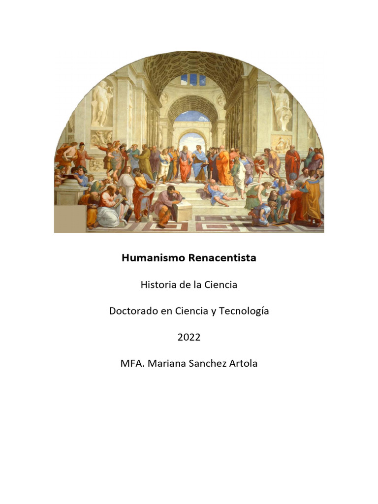Humanismo RenacentistaMSA | PDF | Renacimiento | Science