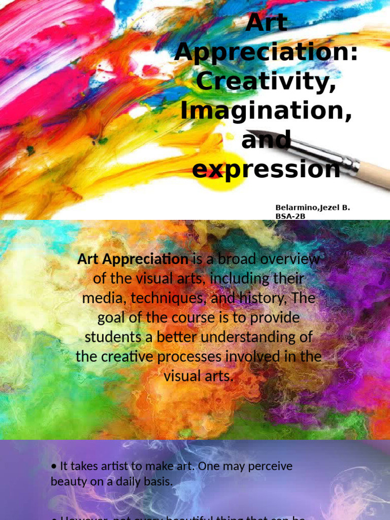 Unit 1 Lesson 2 Creativity Imagination and Expression | PDF | Imagination | Beauty