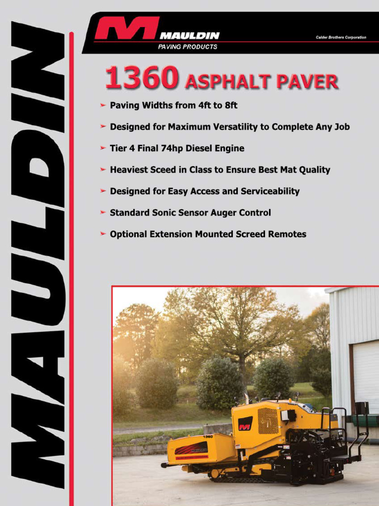 1360 Versatile Paver - V2 - SM | PDF