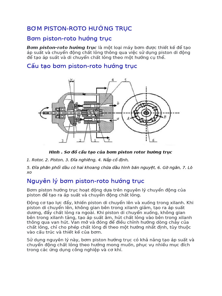 Bơm Piston Roto Hư NG TR C | PDF