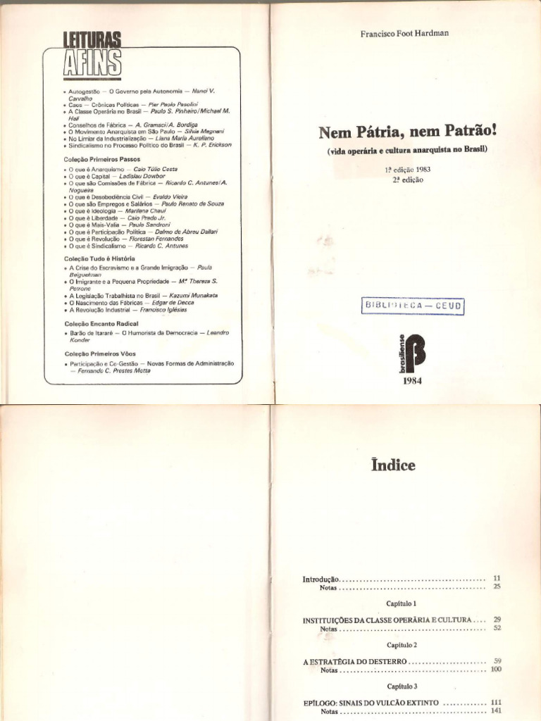 Nem Pátria, Nem Patrão | PDF