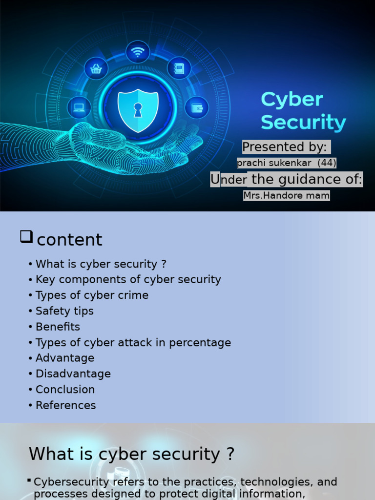 Cyber Security Pdf Security Computer Security