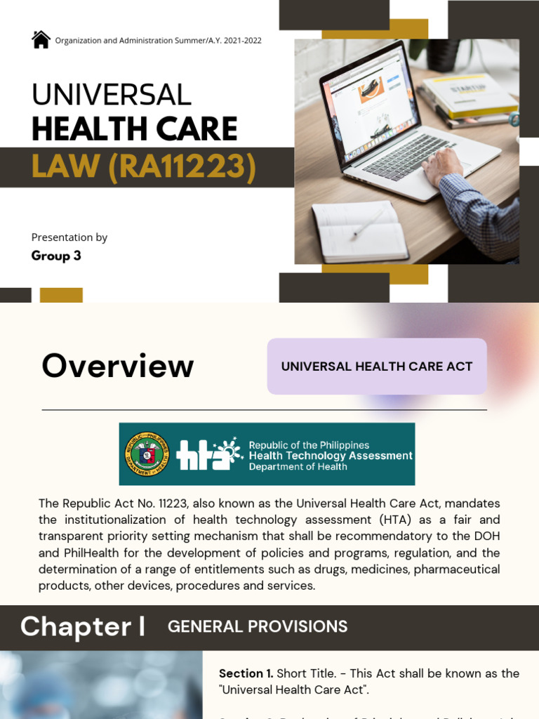 Universal Healthcare Law (RA 11223) | PDF | Health Care | Securities ...